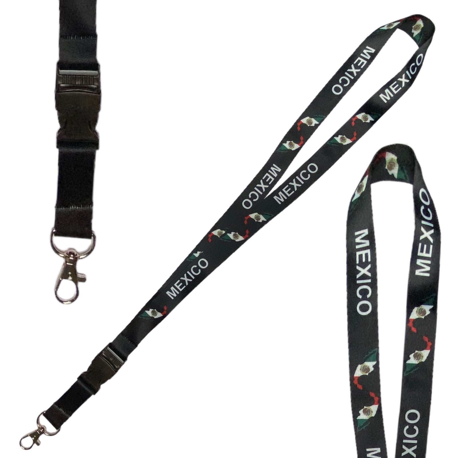 Mexico Flag Lanyard Keychain Mexican Flag Keyholder New